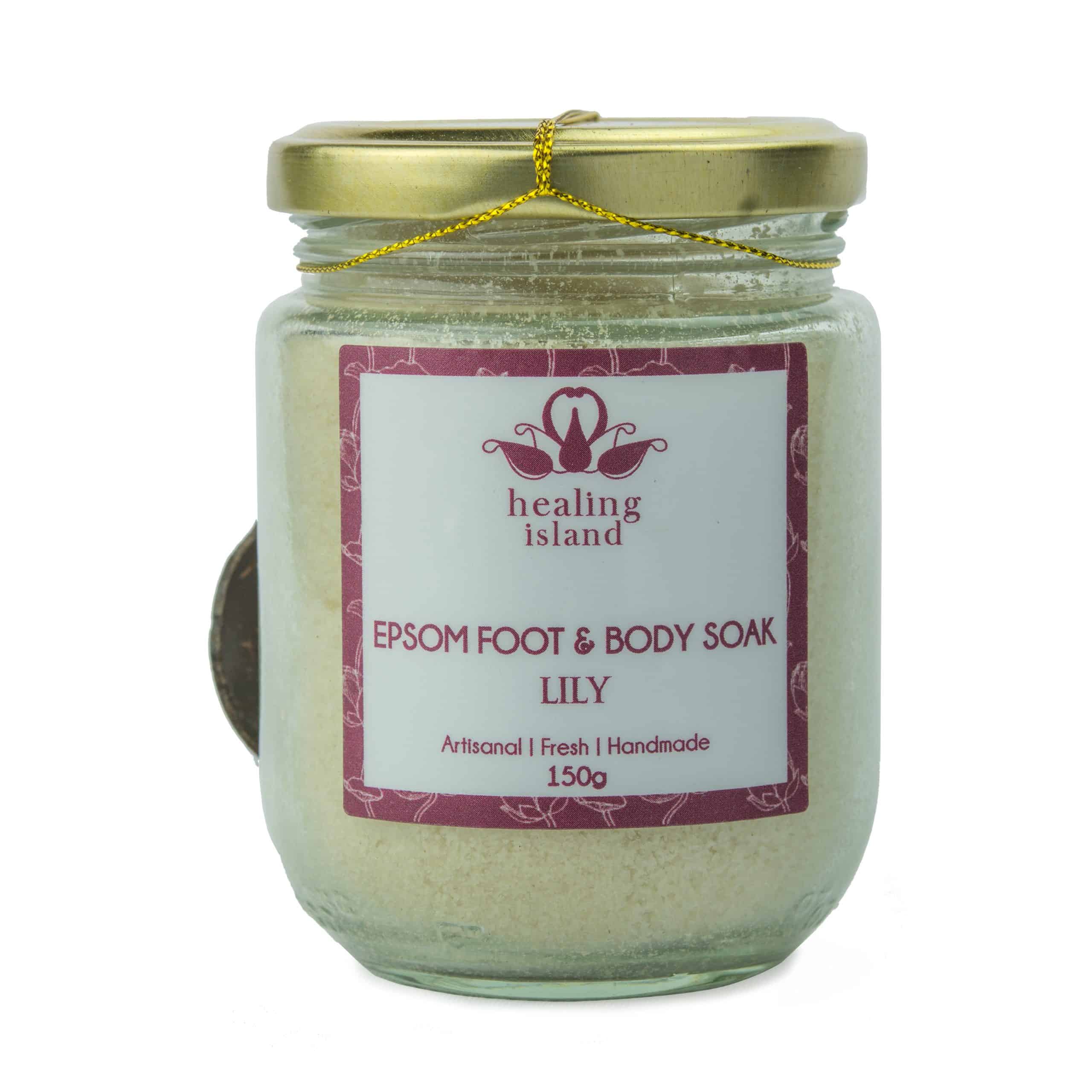 Epsom Foot & Body Salt (Lily) - Healing Island